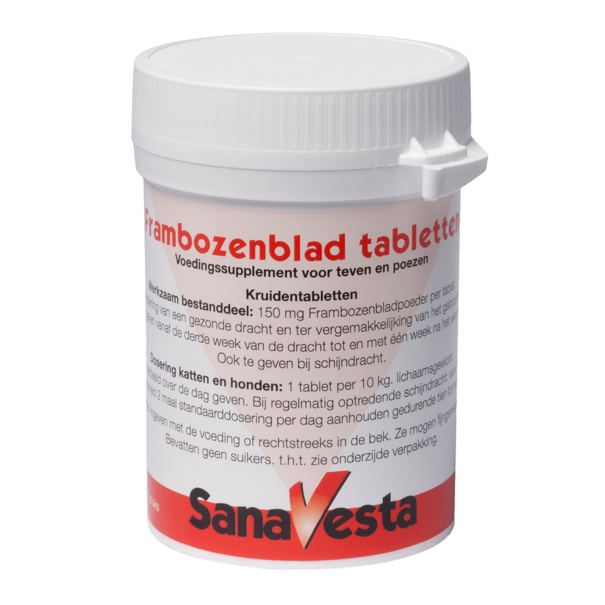 Frambozenblad tabletten 100-200-500 stuks - Sana-Vesta – Wilde Wolf